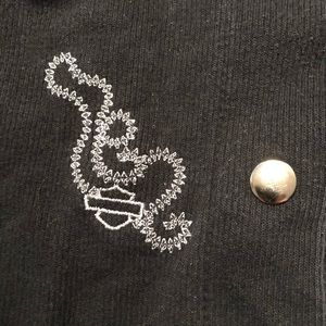 Harley-Davidson | Tops | Harley Davidson Snap Vest Large | Poshmark